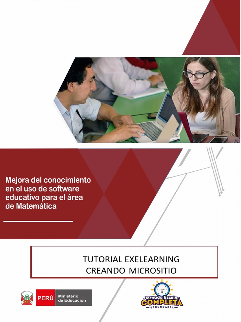 1.tutorial EXeLearning - Creando Micrositio para Matemática | PDF | Multimedia | HTML