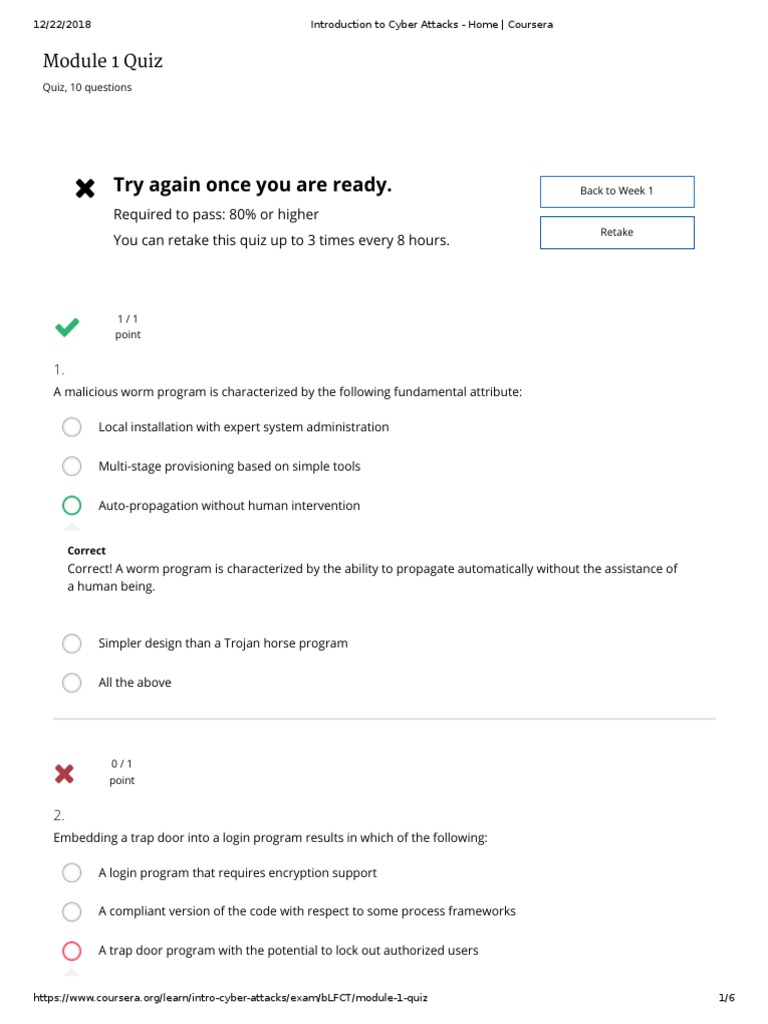 Introduction To Cyber Attacks Home Coursera Pdf Computer Security Security