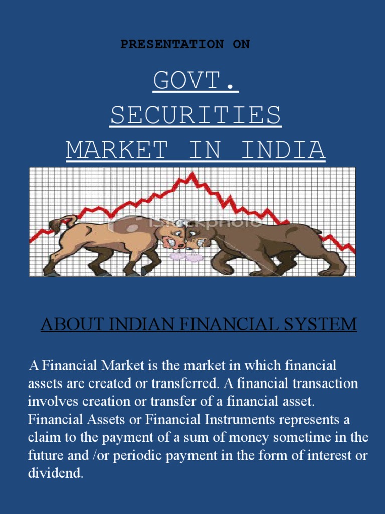 Govt. Securities Market in India: Presentation On | PDF | Financial ...