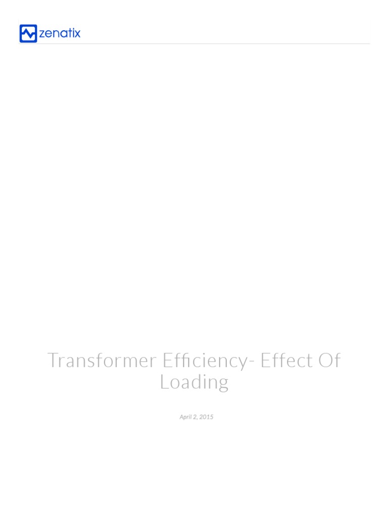 Transformer Efficiency | PDF | Transformer | Electric Power