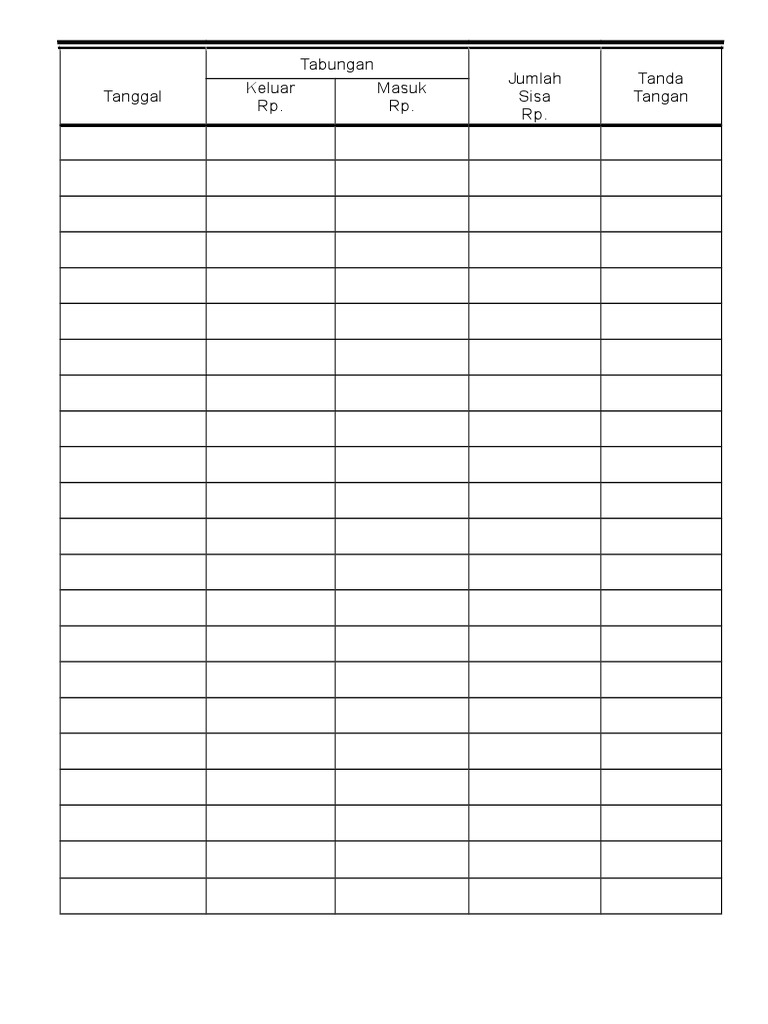 b.10 Buku Tabungan Paud TK KB Tpa (Edit Fix) | PDF | Pengelolaan Keuangan & Uang