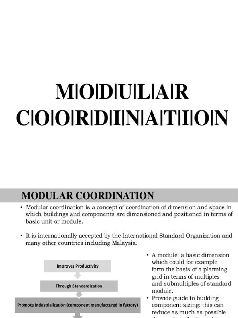 Modular Coordination in Construction | PDF | Engineering Tolerance | Wall