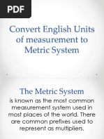English-Metric Measurement Conversion Guide | PDF | Technology ...