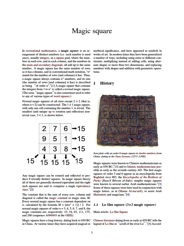 4x4 Multiplicative Magic Squares | PDF | Recreational Mathematics | Numbers