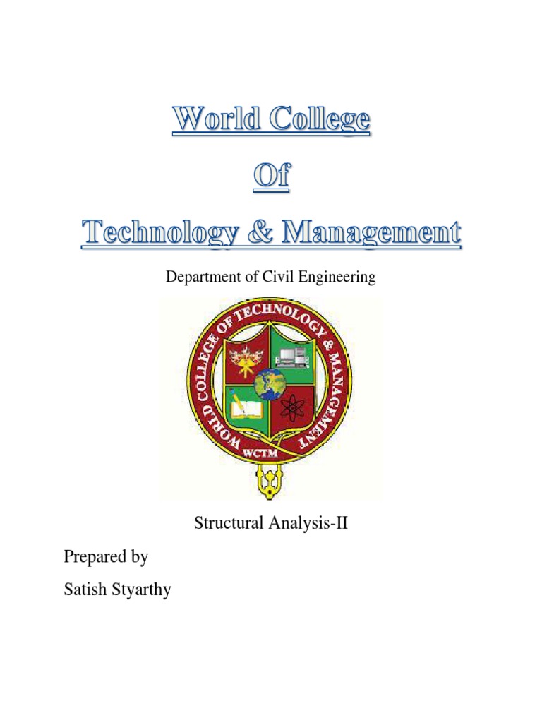 Structural Analysis II | PDF | Bending | Beam (Structure)