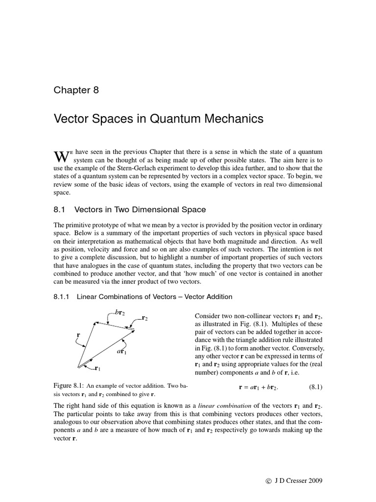 Chapter8 PDF | PDF | Vector Space | Spin (Physics)