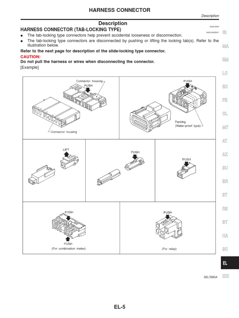 Sentra n16 Harness Connector | PDF | Electrical Connector | Electrical ...