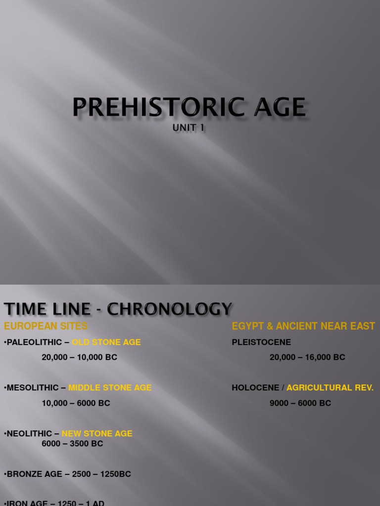 Prehistoric - Unit 1 | PDF | Neolithic | Archaeology