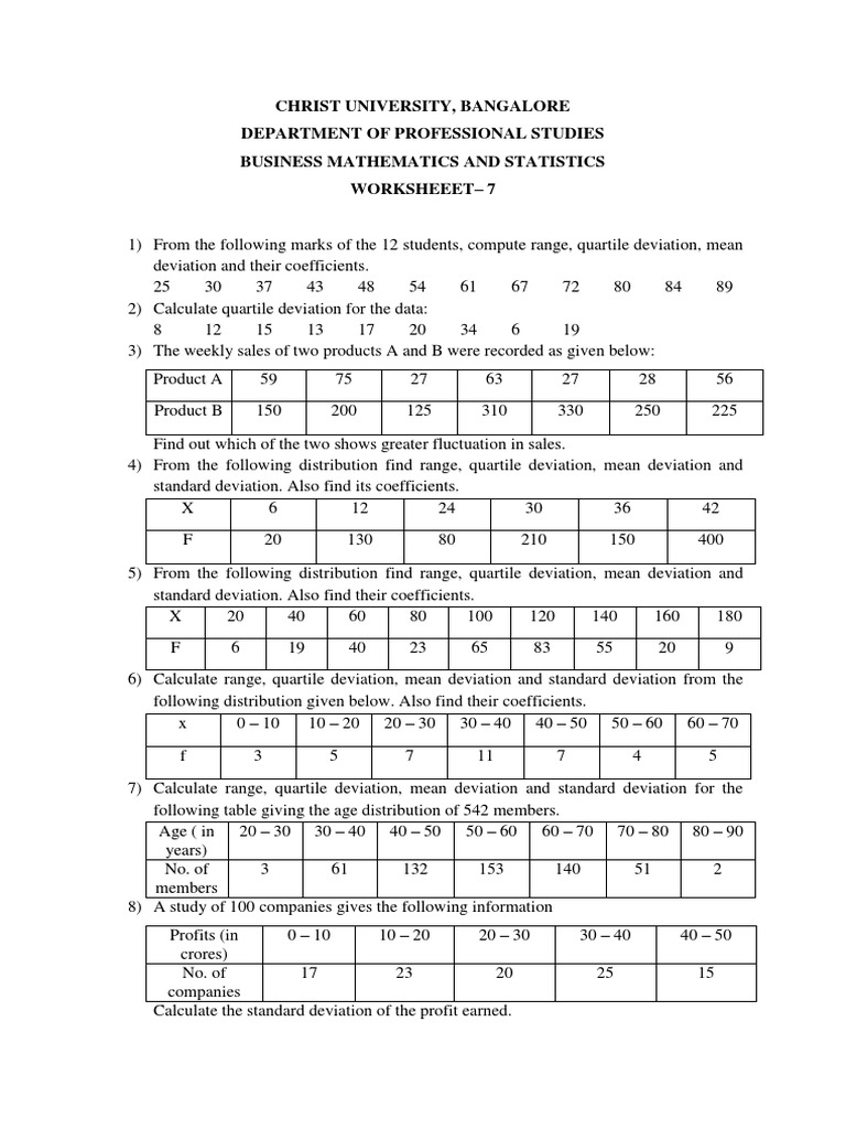 Christ University, Bangalore Department of Professional Studies ...
