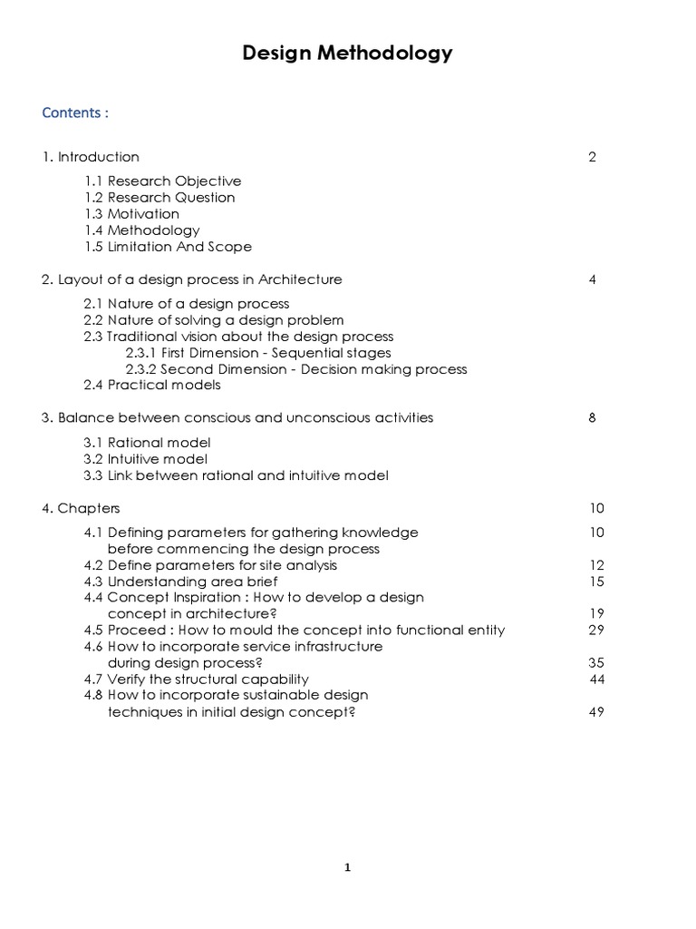 Design Methodology | PDF | Design | Conceptual Model