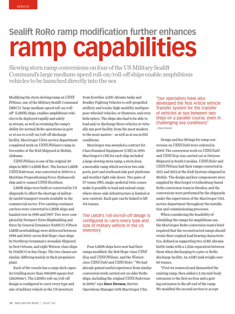 Slewing Stern Ramp | PDF | United States Navy | Ships