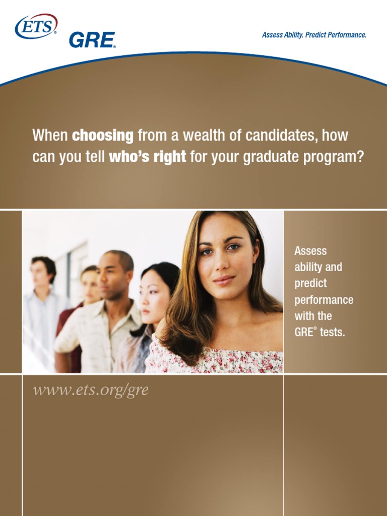 GRE Brochure Nov07 | PDF | Graduate Record Examinations | Graduate School