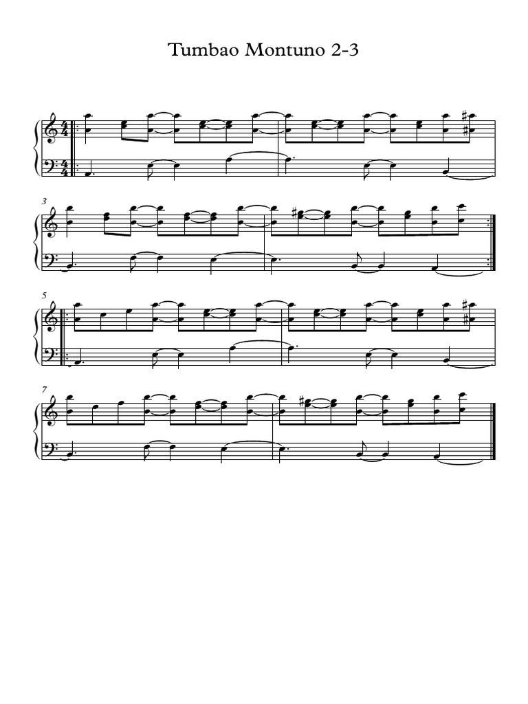 TUMBADO - Partitura Completa | PDF | Divertissement (Général)