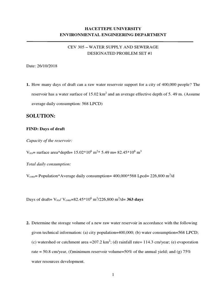 Water Supply Problems and Solutions | PDF | Water Resources | Filtration