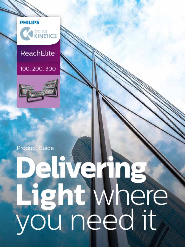 Philips Color Kinetics ReachElite Product Guide | PDF | Light Emitting ...