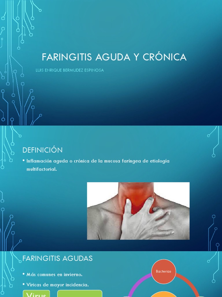 Faringitis Aguda Y Crónica: Luis Enrique Bermudez Espinosa | Salud ...