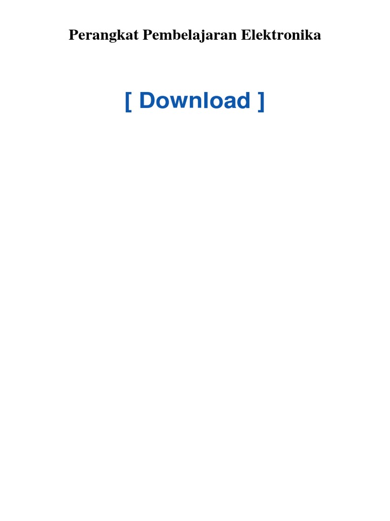 0km7ev9k Perangkat Pembelajaran Elektronika | PDF
