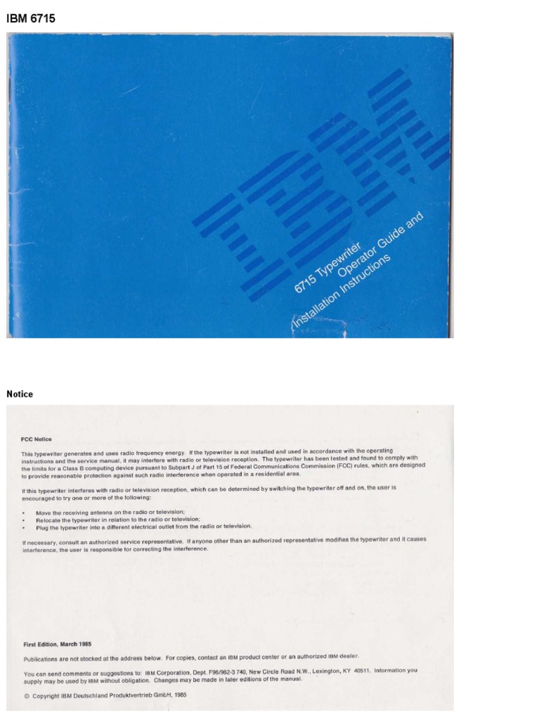 Ibm 6715 User Guide1 | PDF