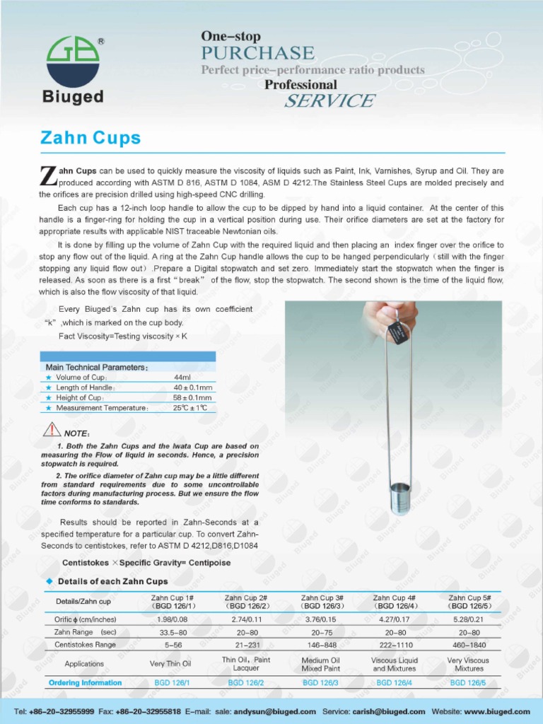 BGD 126 Zahn Cups | PDF