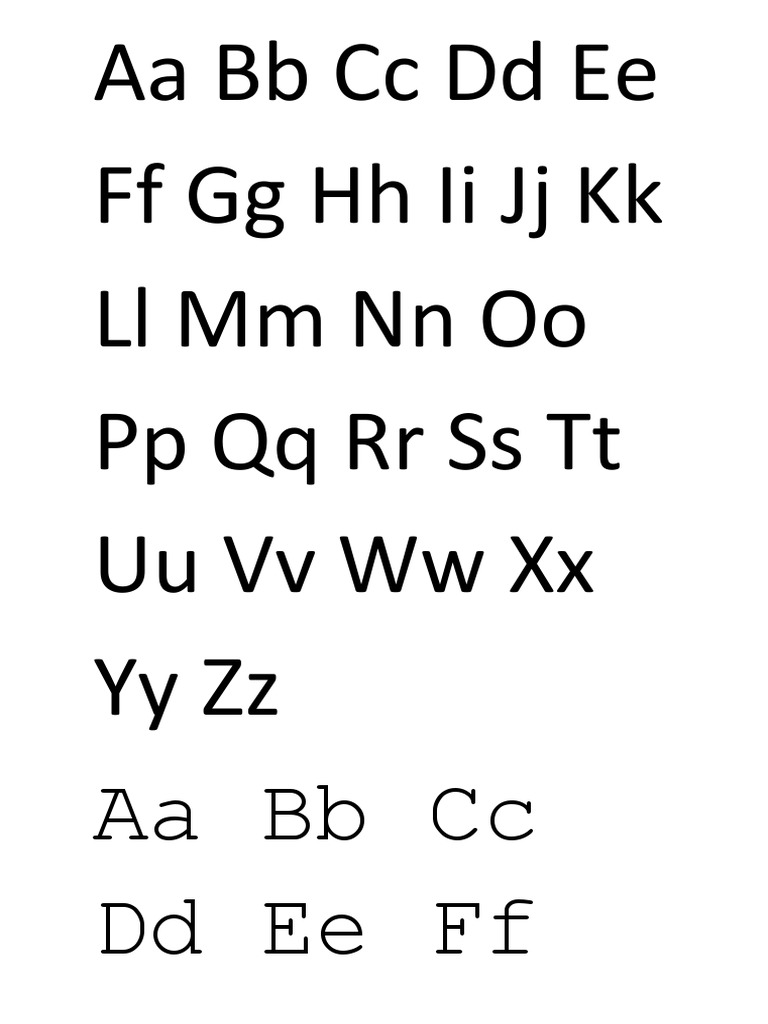 Aabbccddee Ffgghhiijjkk Llmmnnoo PPQQRRSSTT Uuvvwwxx Yy ZZ Aabbcc ...