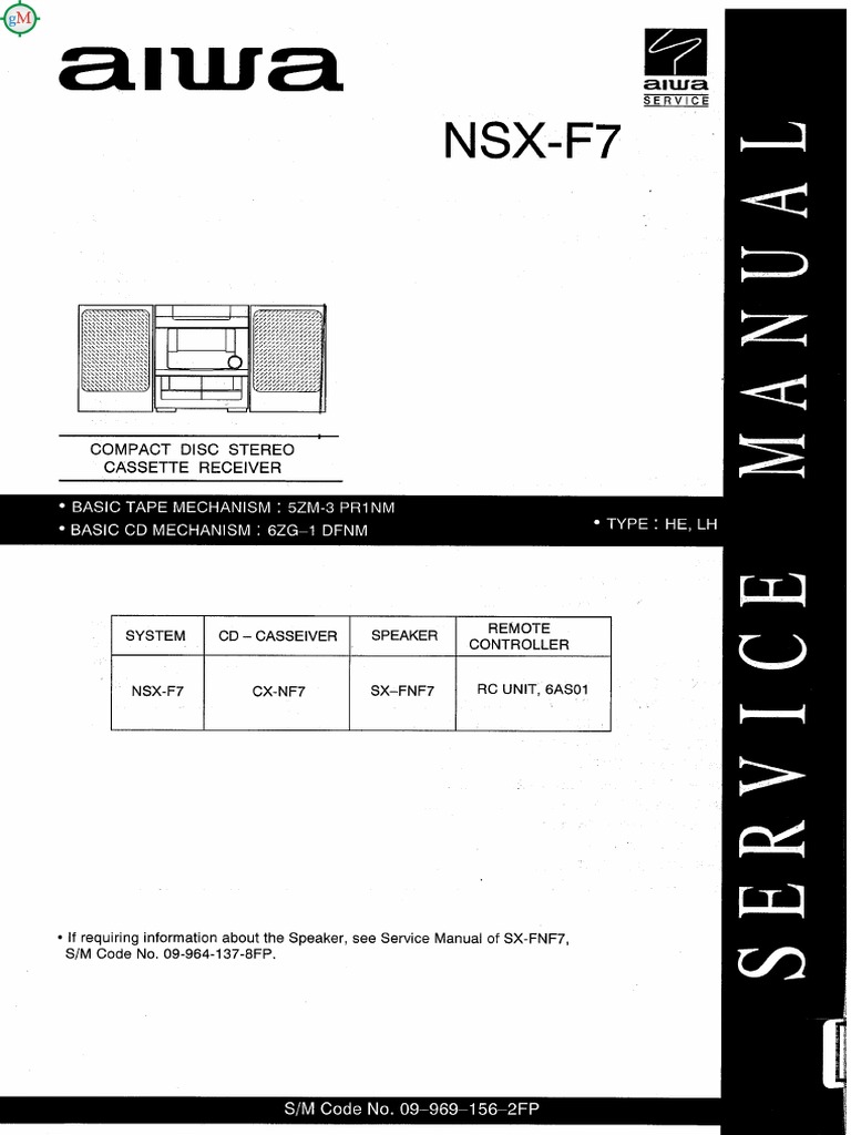 Aiwa CX-NF7 He, LH | PDF