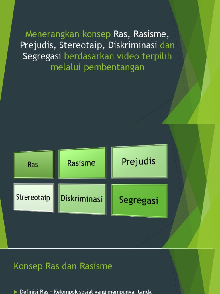 Menerangkan Konsep Ras, Rasisme, Prejudis | PDF