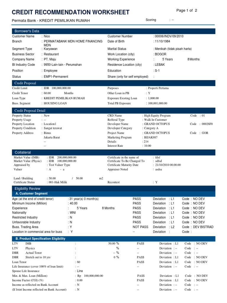 CRW Worksheet | PDF | Credit | Finance & Money Management