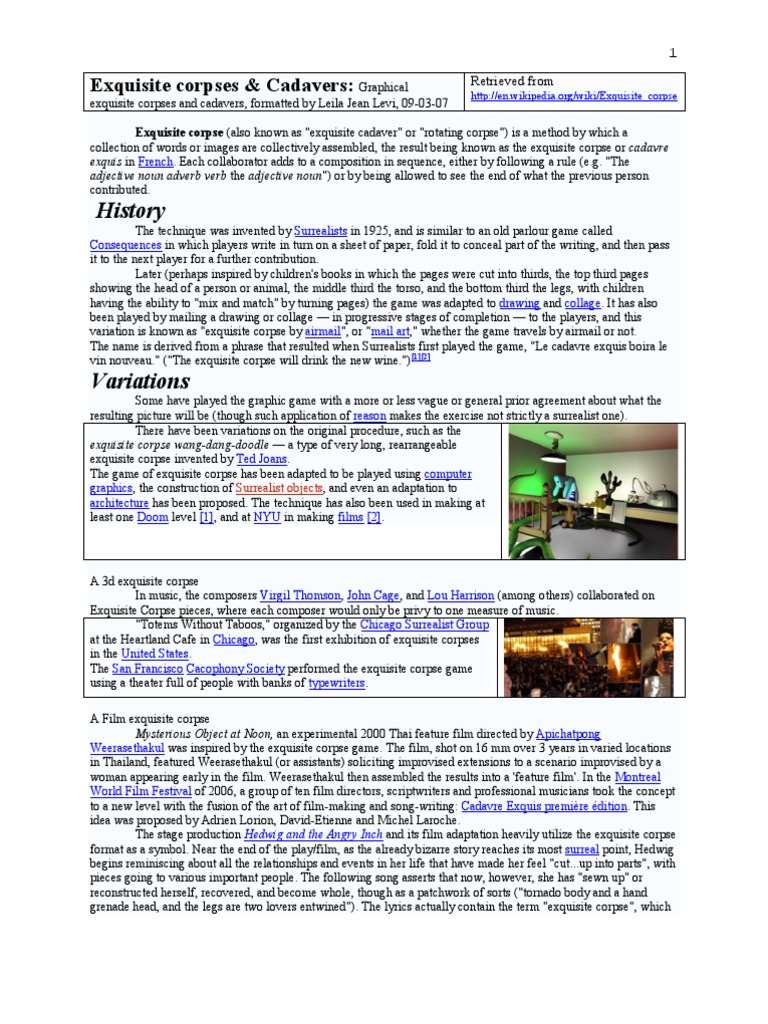 Exquisite Corpse | PDF