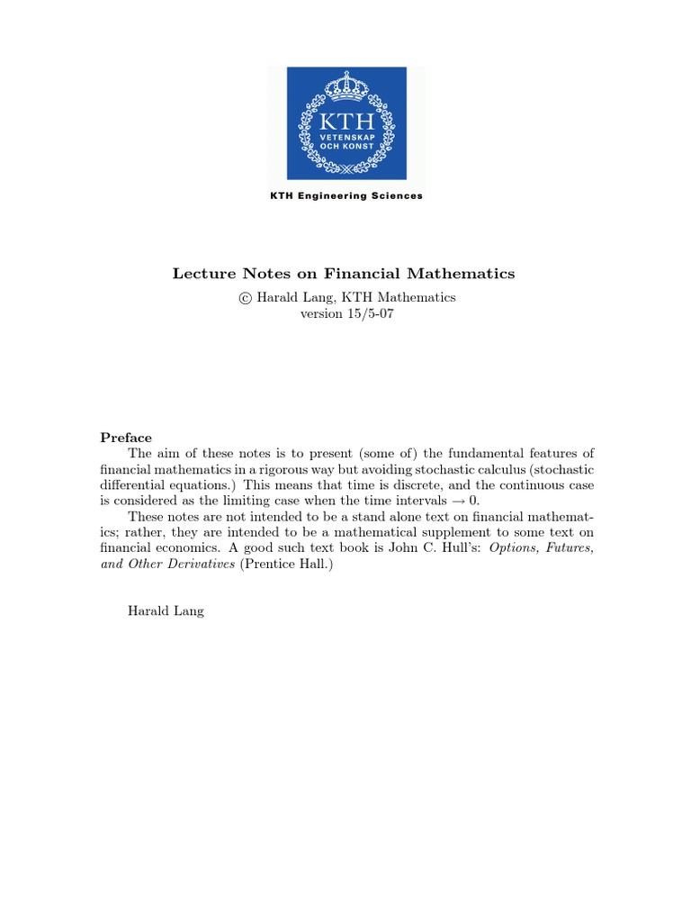 Financial Maths Notes. | PDF | Bonds (Finance) | Bond Duration