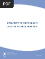 Evaluation of Preceptor by Preceptee | PDF | Nursing | Mentorship