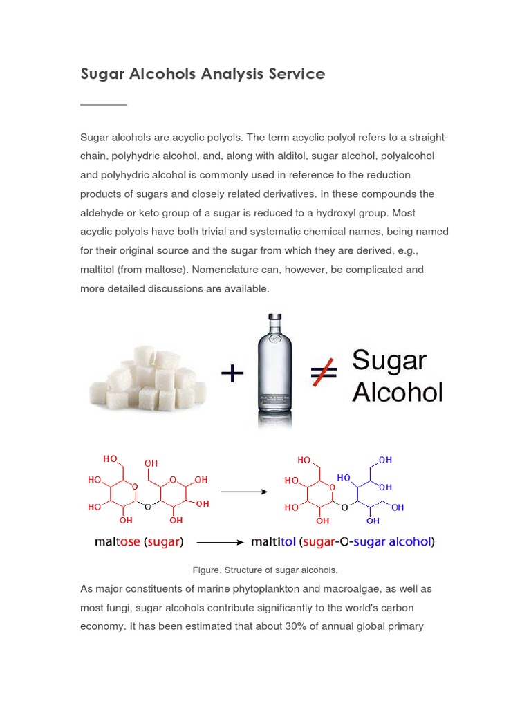 Sugar Alcohols Analysis Service | PDF | Carbohydrates | Alcohol