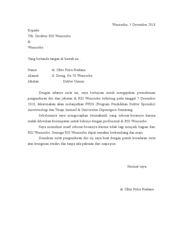 Surat Resign | PDF