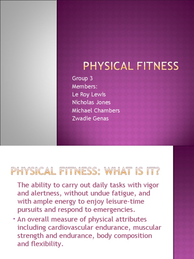 Physical Fitness 2 | PDF | Physical Fitness | Physiology