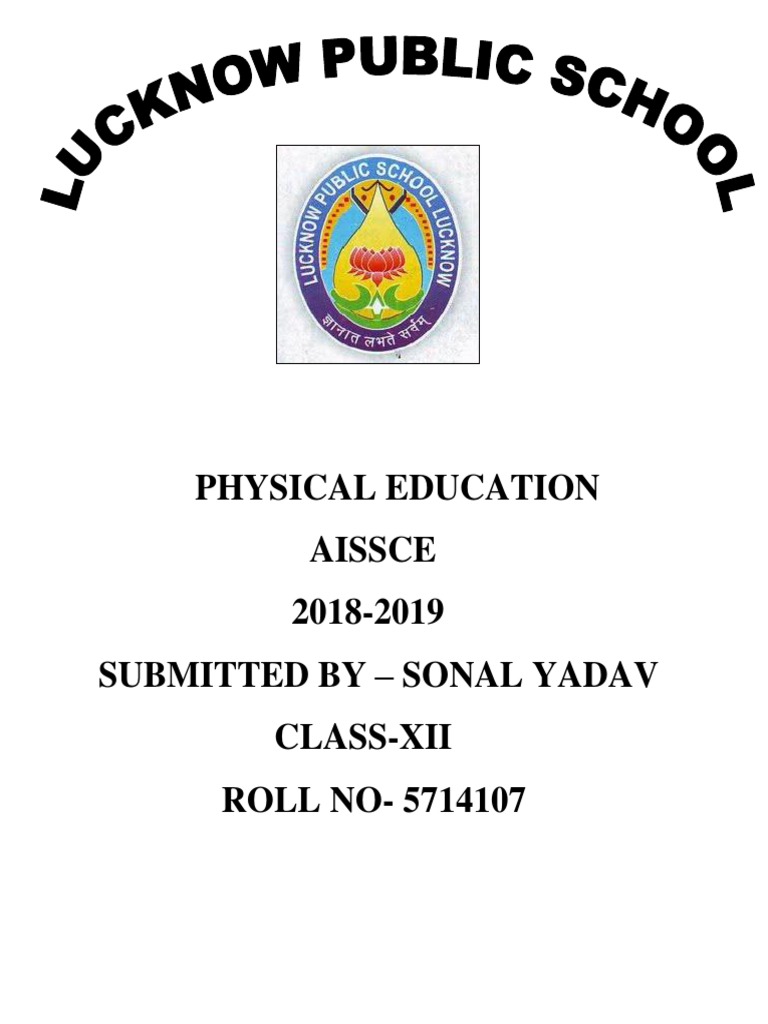 Physical Education Project File | PDF