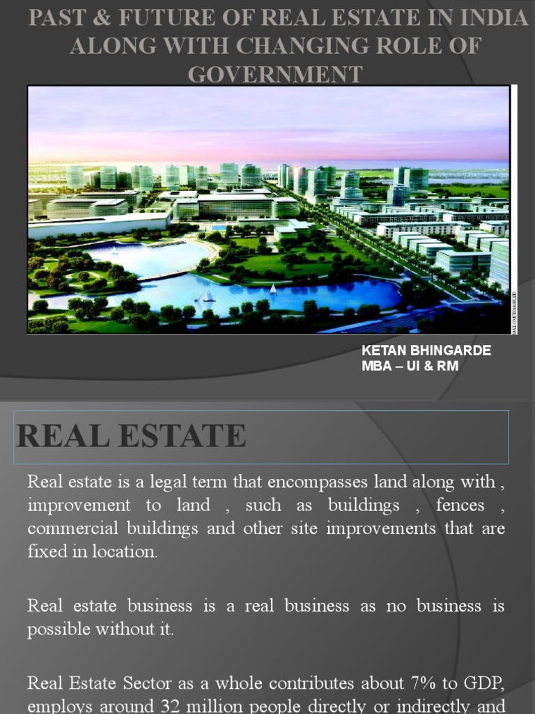 Past & Future of Real Estate in India | PDF | Economy Of India ...