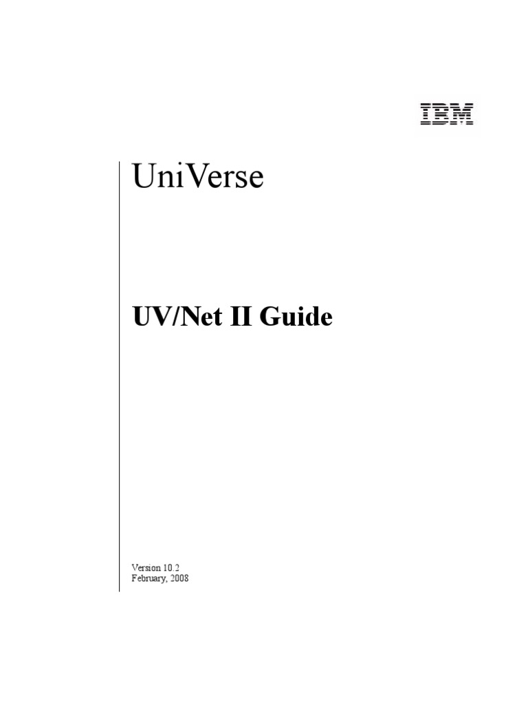 IBM Universe Uvnet | PDF | Bracket | Application Programming Interface