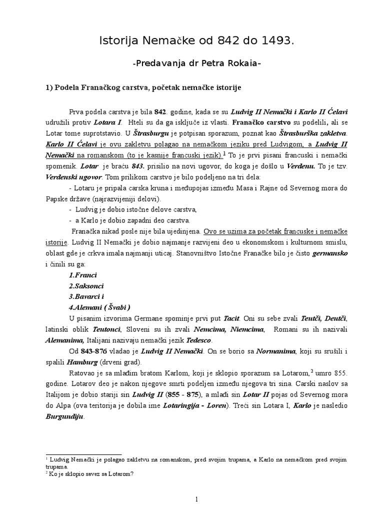 Istorija Nemacke | PDF