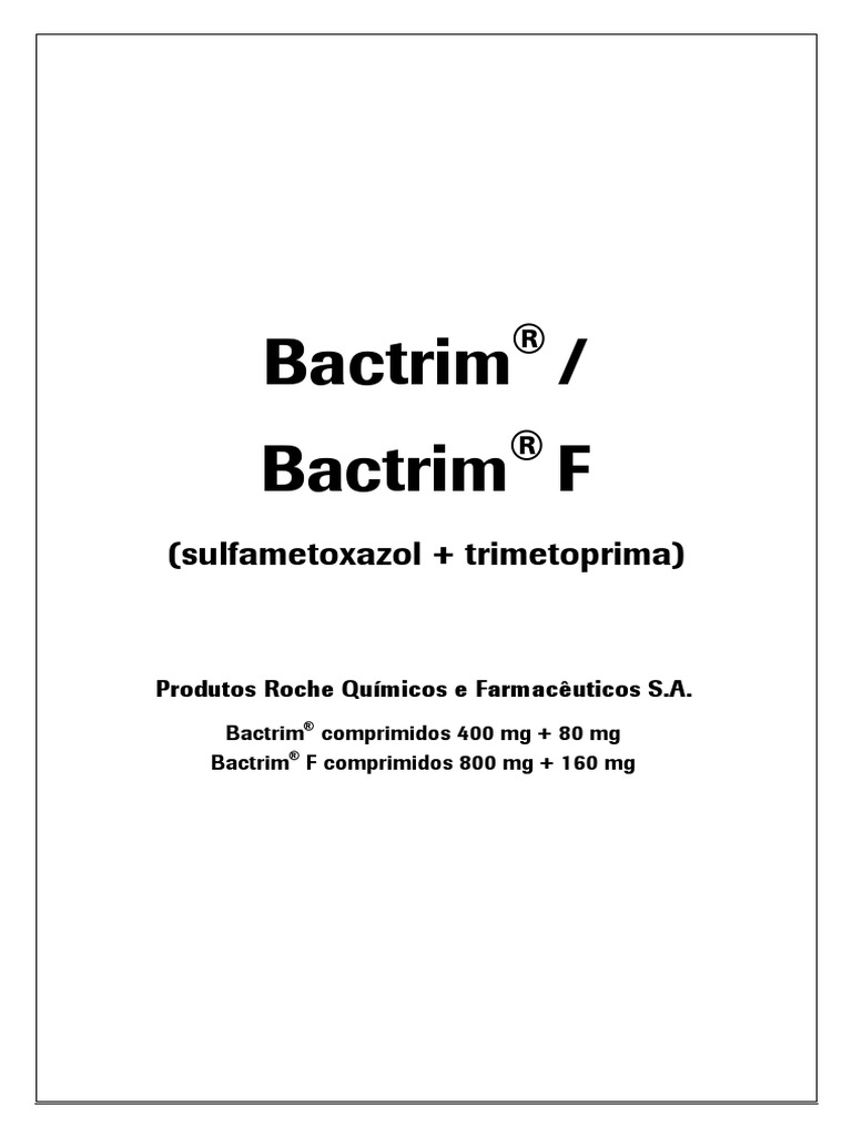 Bula Bactrim | PDF | Gravidez | Glóbulo branco