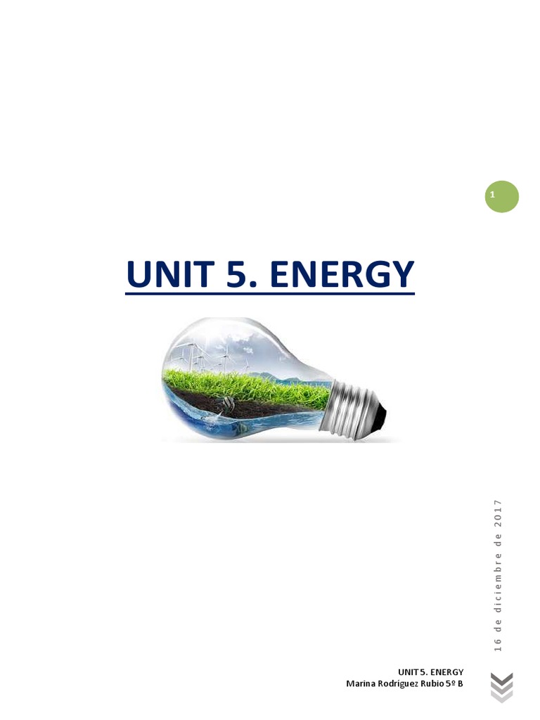 Unit 5. Energy (Trabajo) - 7 | PDF | Energy Development | Nature