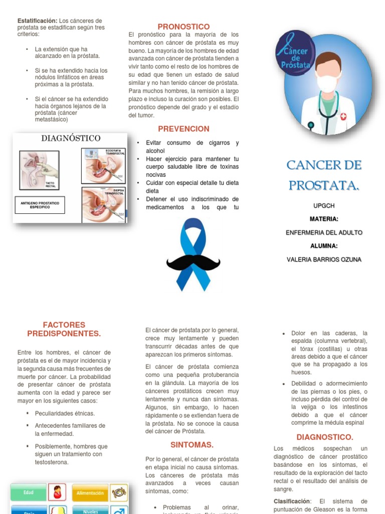 Triptico Cancer de Prostata | Cancer de prostata | Cáncer