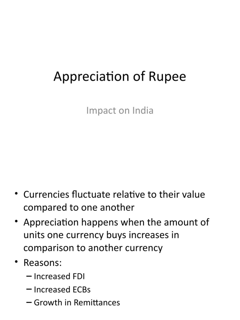 Rupee Appreciation Effects | PDF | Renminbi | Currency Appreciation And ...