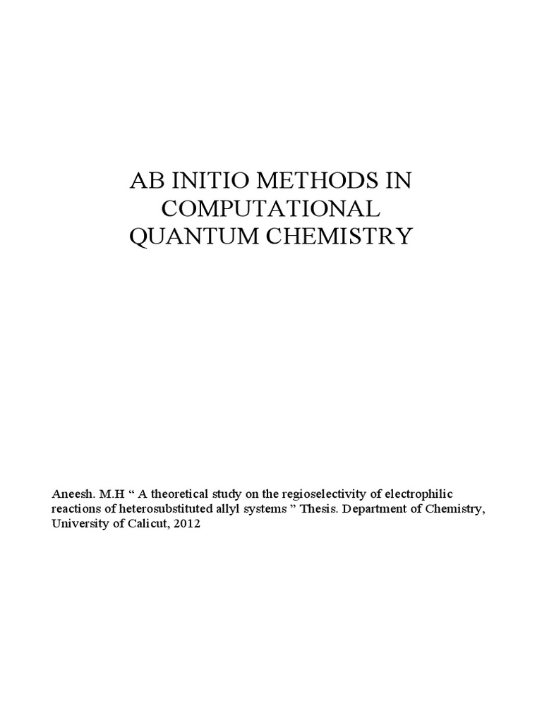 08 Chapter 1 | PDF | Computational Chemistry | Molecular Dynamics