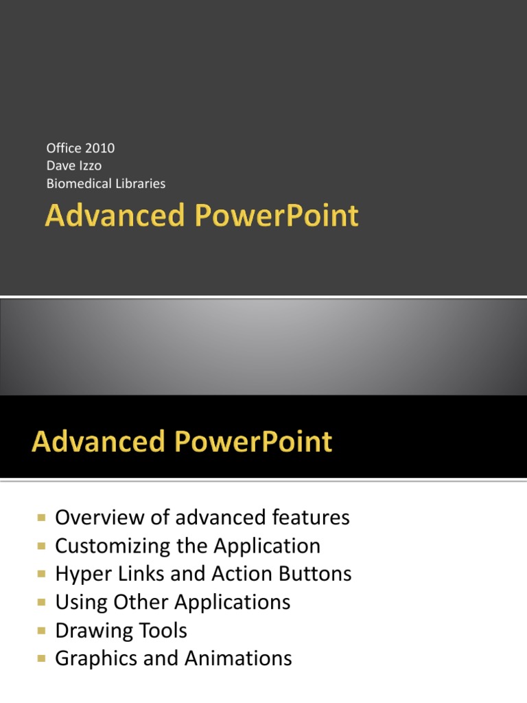 Advance PowerPoint WorkShop | PDF | Meiosis | Hyperlink
