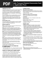 MyRapid Student Concession Card Guide | PDF | Passport | Government And ...