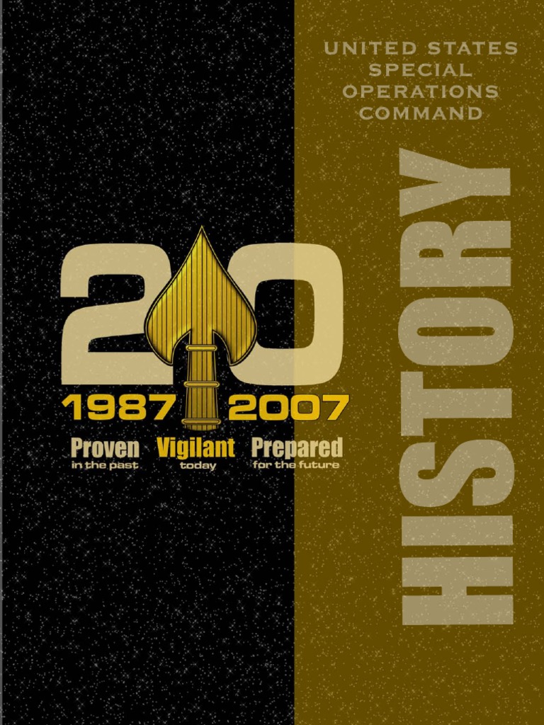 USSOCOM History 1987-2007 | PDF | United States Special Operations ...