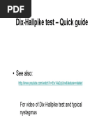 Dix-Hallpike and Epley OSCE Guide | PDF | Diseases And Disorders ...