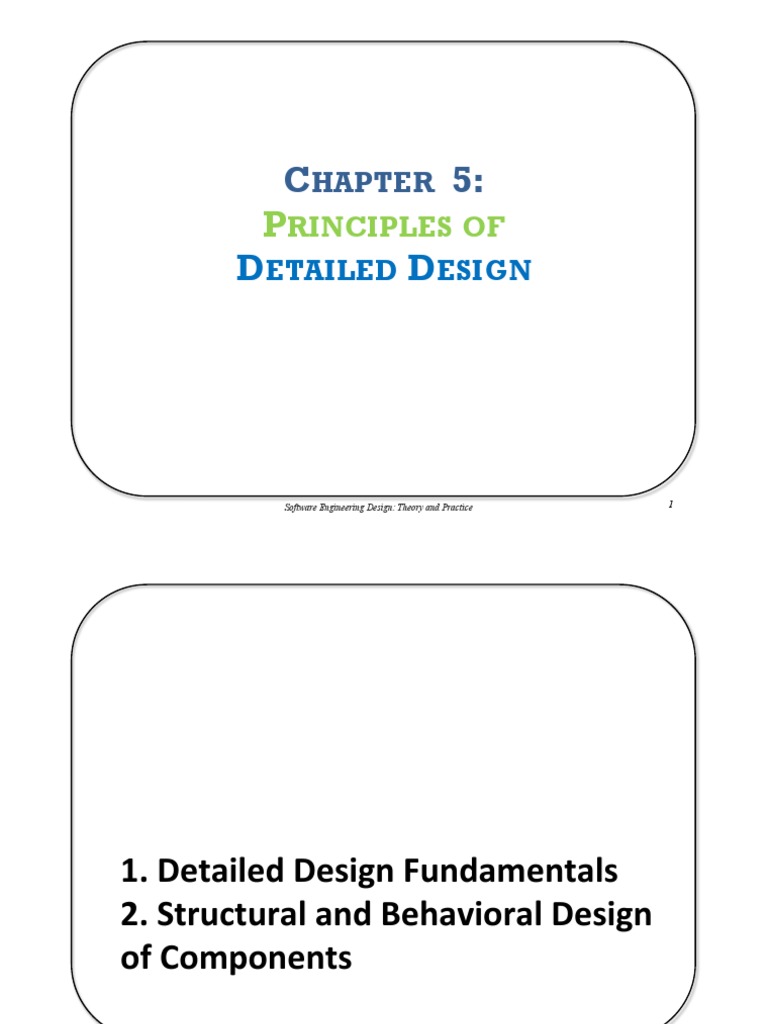 SW Detailed Design Principles | PDF | Component Based Software ...