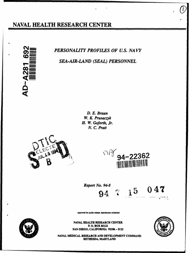 Perfiles Psicologicos Navy | PDF | Extraversion And Introversion ...