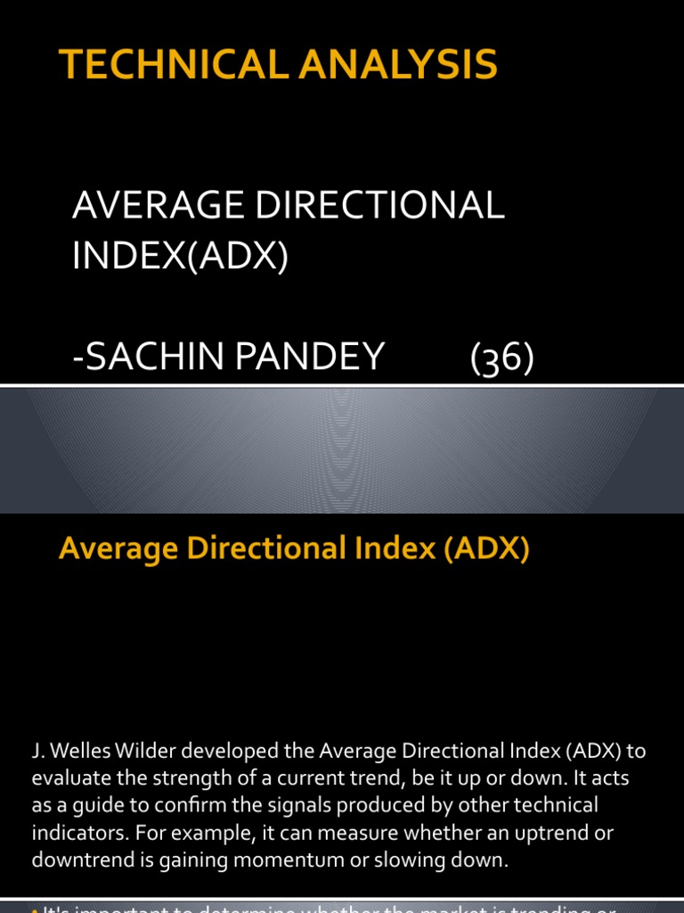 Average Directional Index - PPT 2 | PDF | Business
