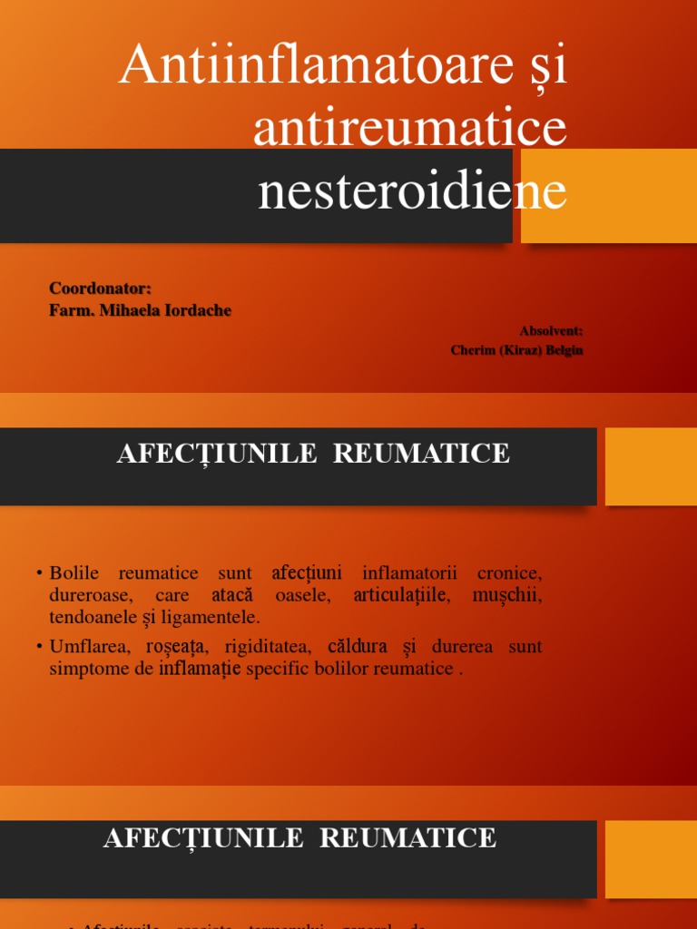 antiinflamatoare-antireumatice nesteroidiene